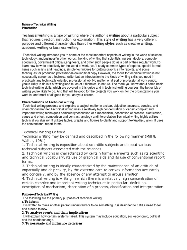 Understanding Technical Writing Essentials | PDF | Writers | Knowledge