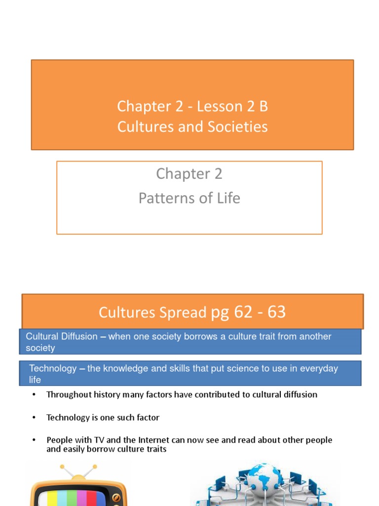 Chapter 2 Lesson 2 B Cultures and Societies | PDF