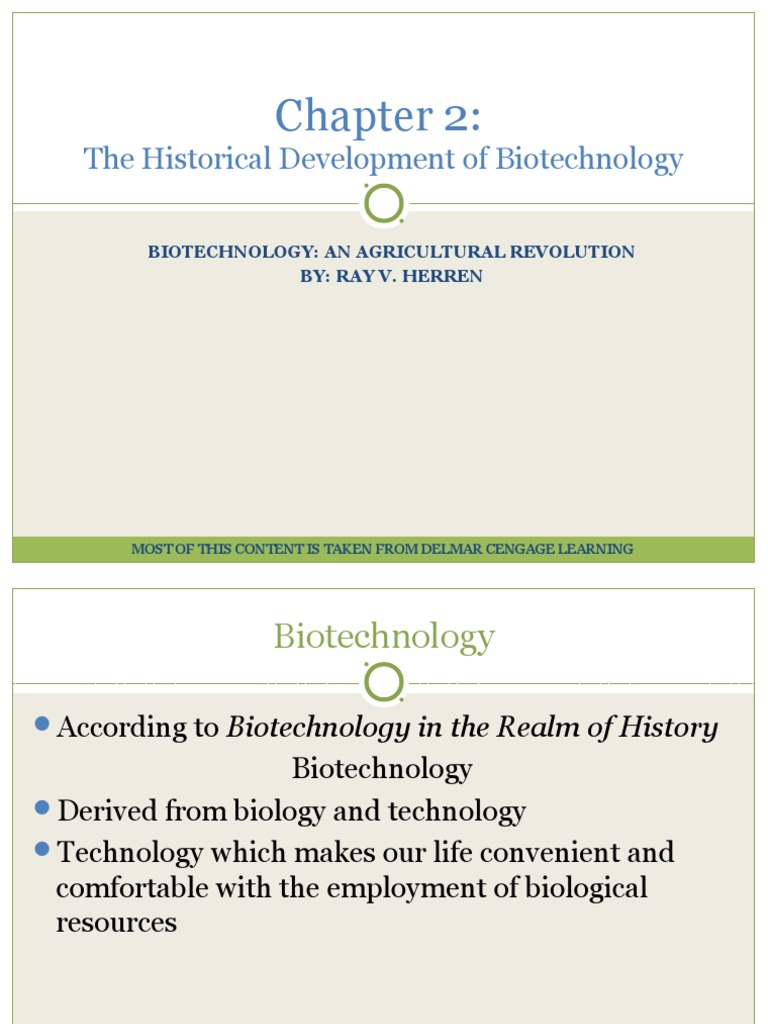 The Historical Development of Biotechnology: Biotechnology: An ...