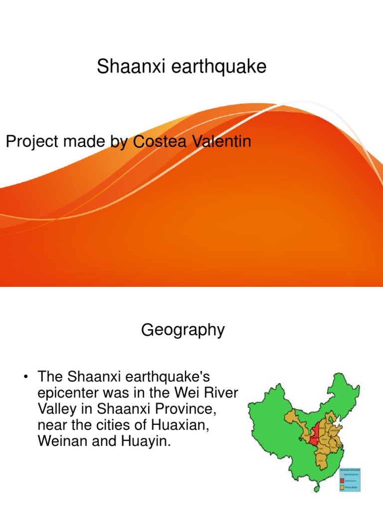Shaanxi Earthquake | PDF