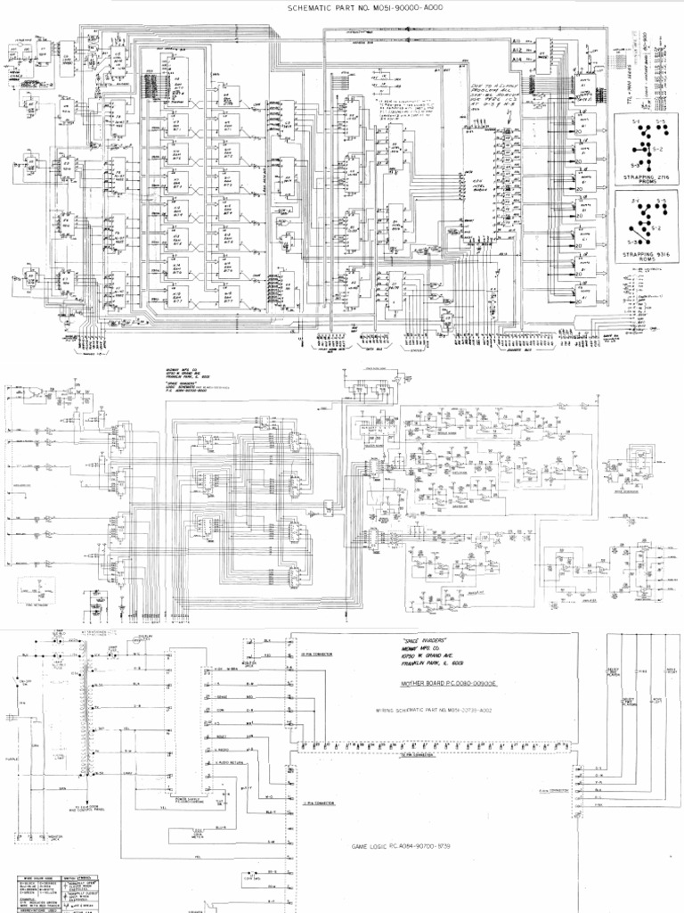 Midway Space Invader Schematics | PDF | Electrical Components ...