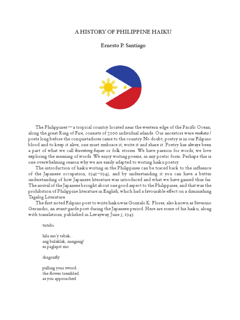 f5c5d8879bfe018401a94da6fe9c9b70 | PDF | Haiku | Tagalog Language