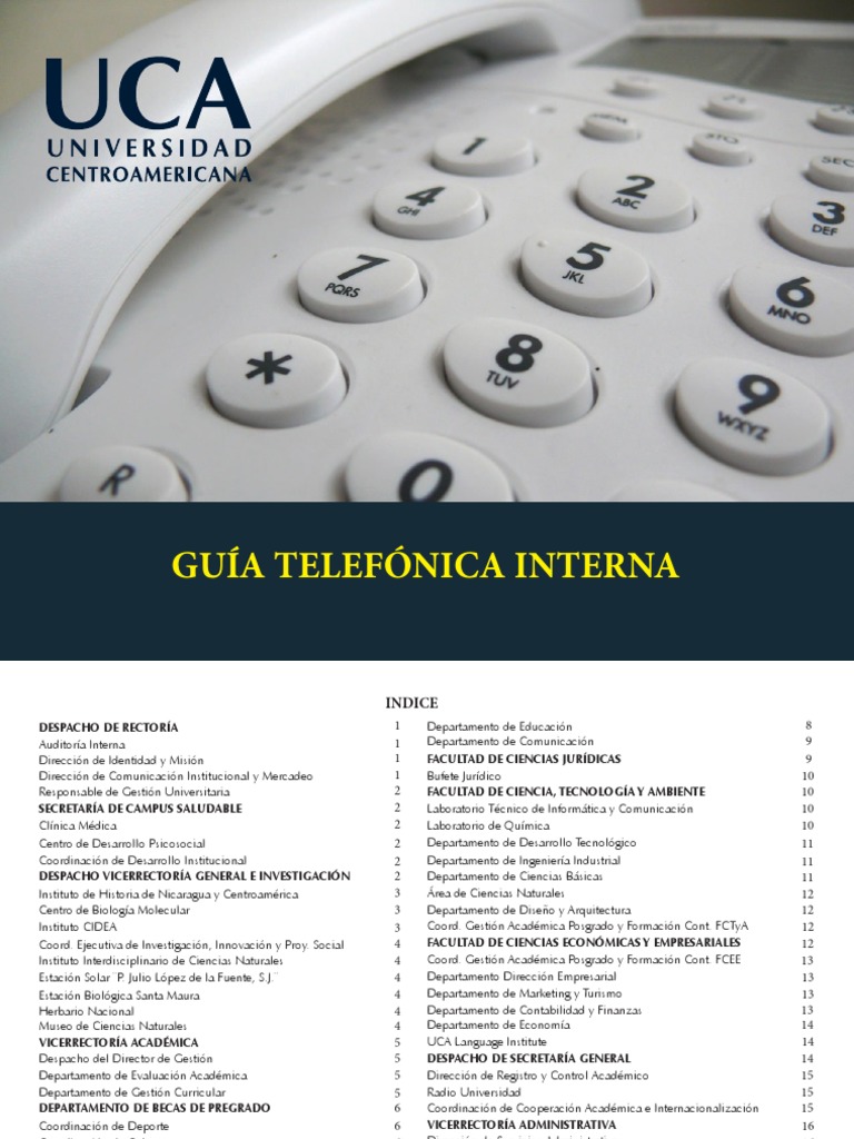 Guía de Extensiones Telefónicas UCA | PDF | Academia | Science