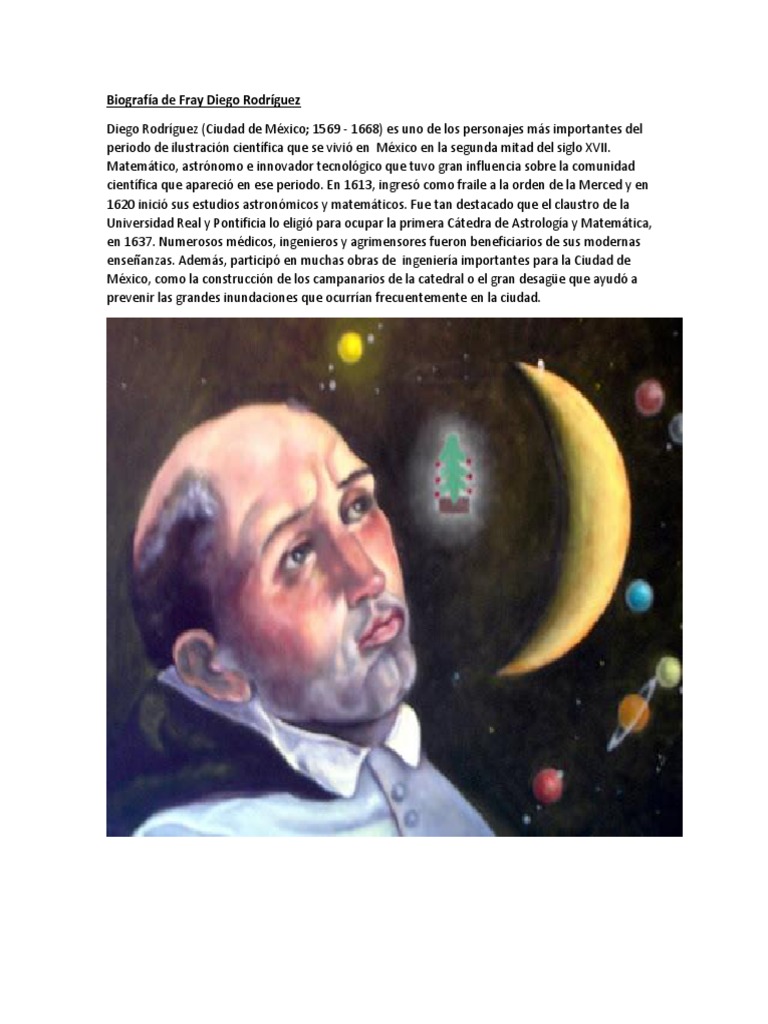 Biografía de Fray Diego Rodríguez | PDF | Science | Ciencia y Tecnología