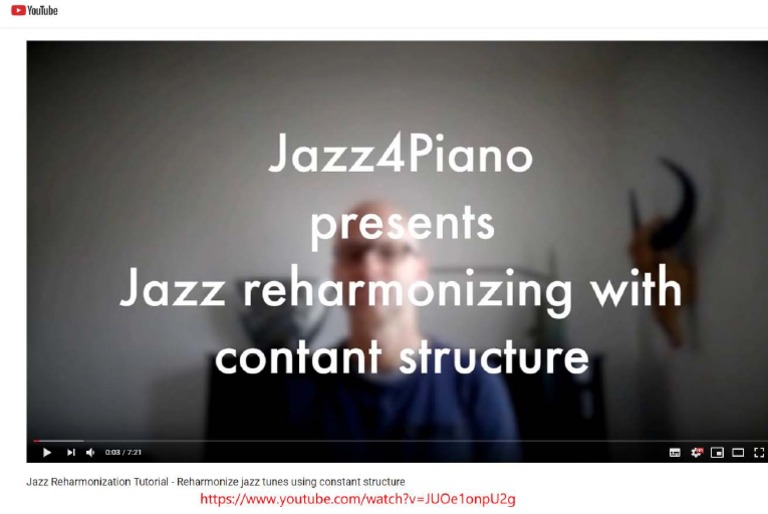Jazz Reharmonization Tutorial - Jazz4Piano | PDF