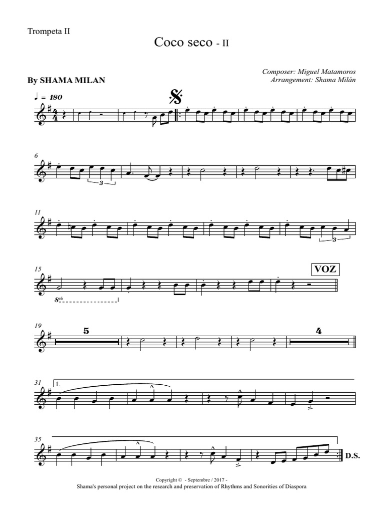Coco Seco (Salsa) - Trompeta II | PDF