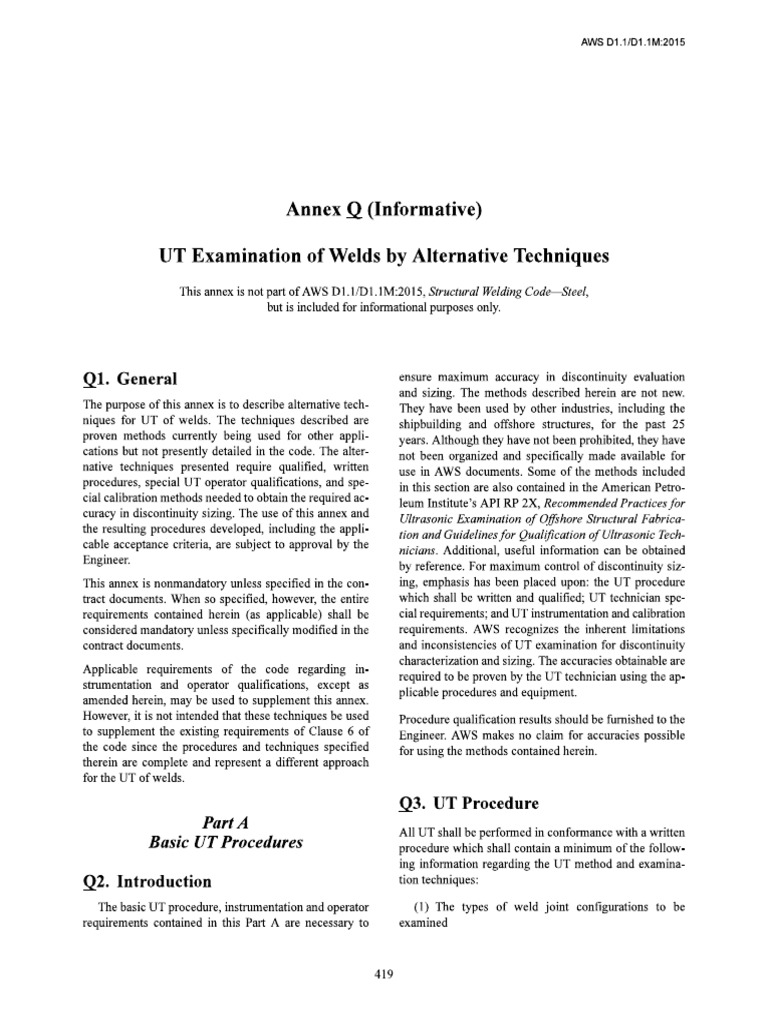 Annex-Q 2015 PDF | PDF