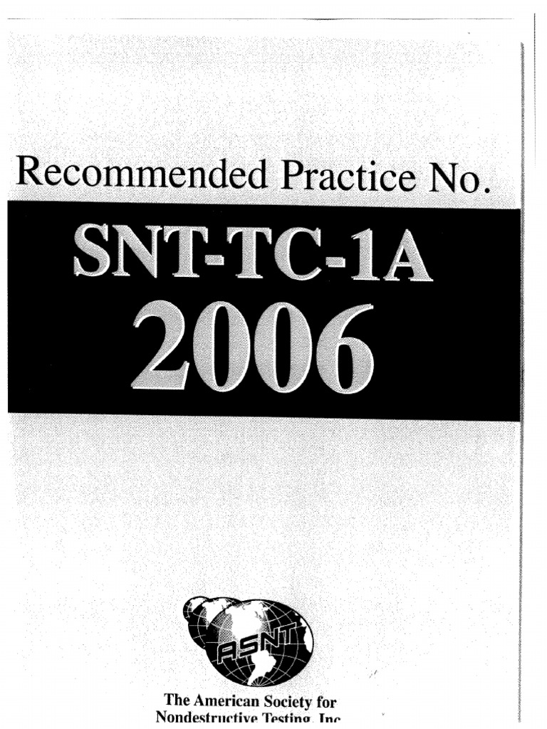 Asnt-Snt-Tc-1a PDF | PDF