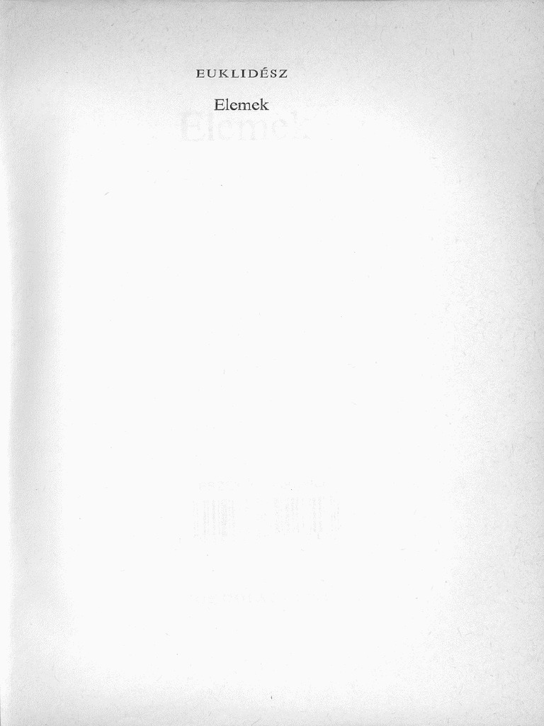 Euklidesz - Elemek PDF | PDF
