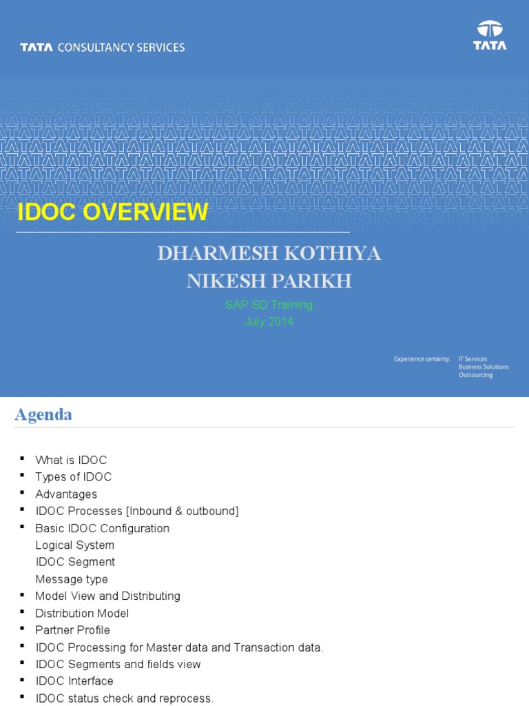 IDOC Overview New PDF | PDF | Electronic Data Interchange | Software