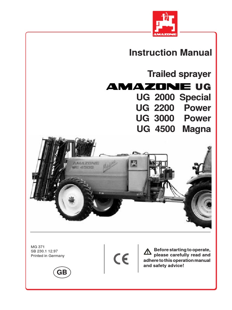 Operation Manual UG Power - Special | PDF | Tractor | Mechanical Engineering