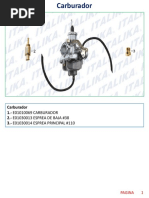 Diagrama y Piezas Moto Italika DM-200 | PDF | Partes de vehículo ...