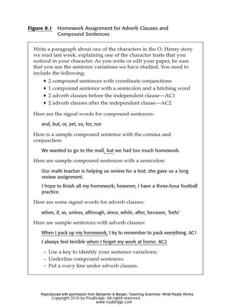 Reproduced With Permission From Benjamin & Berger, Teaching Grammar ...