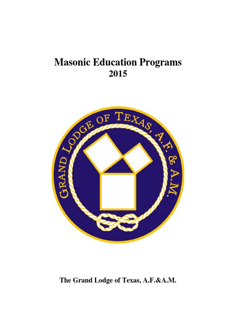 Masonic Training Program | PDF | Freemasonry | Masonic Lodge
