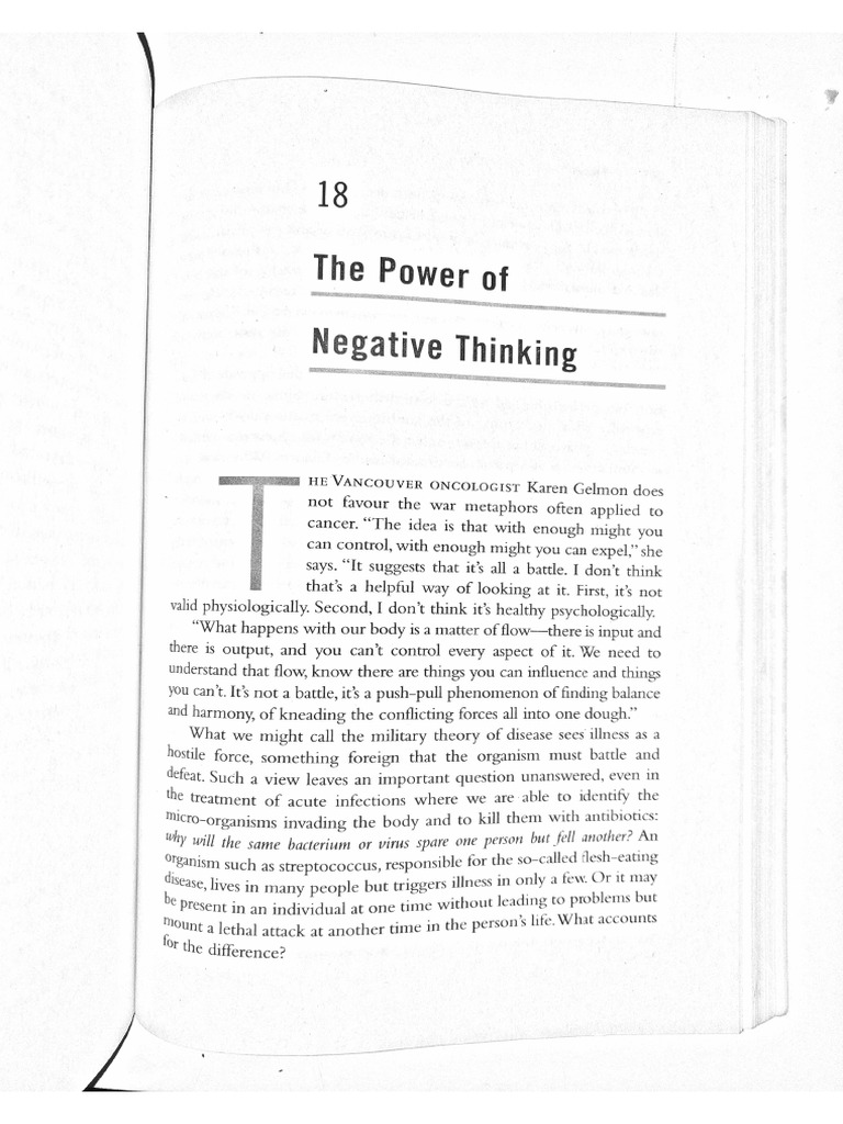 Maté - The Power of Negative Thinking | PDF