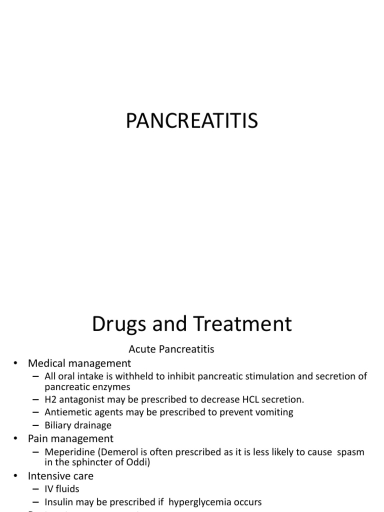Pancreatitis Care Guide | PDF