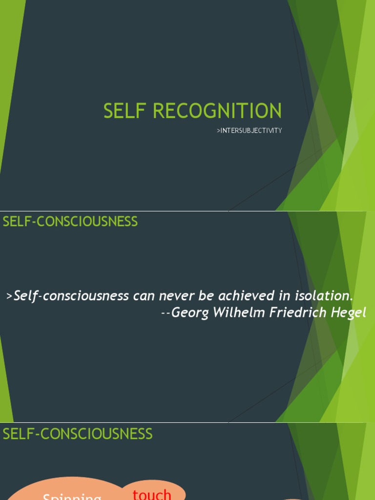 Self Recognition | PDF | Self Awareness | Consciousness