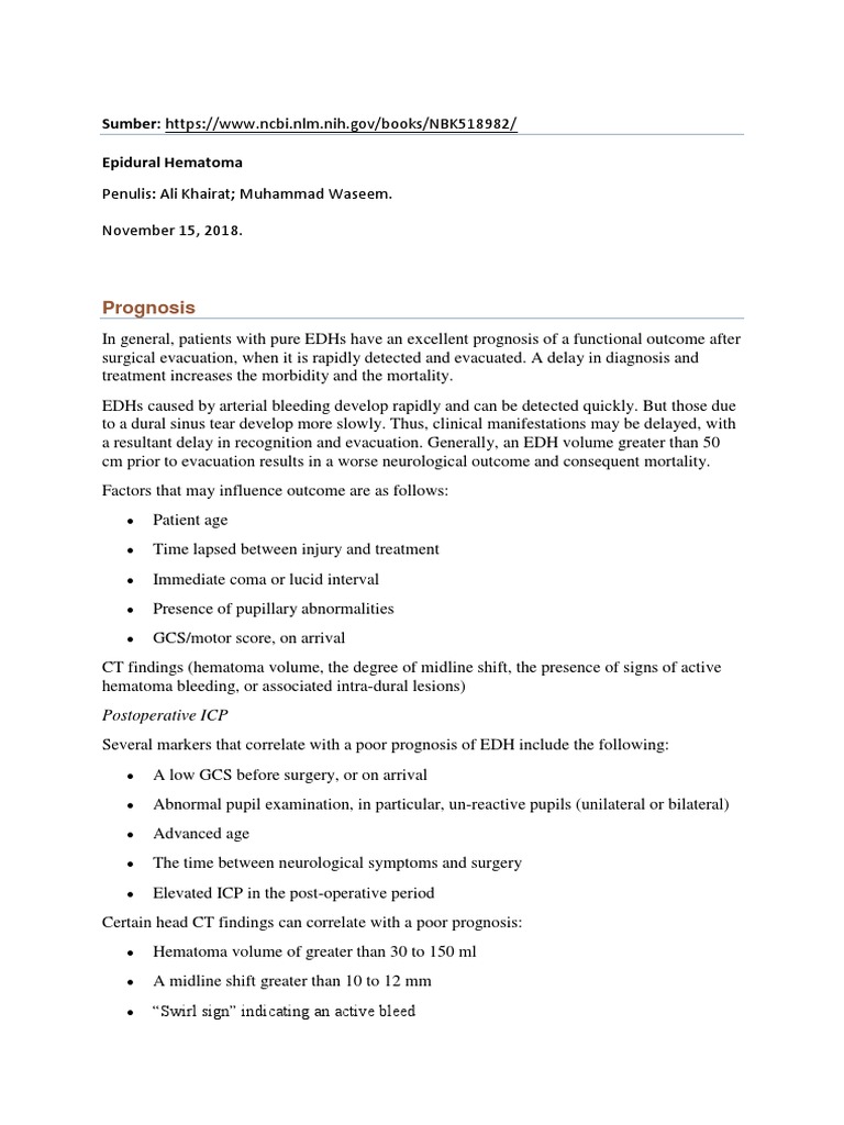 Edh SDH | PDF | Neurology | Injury
