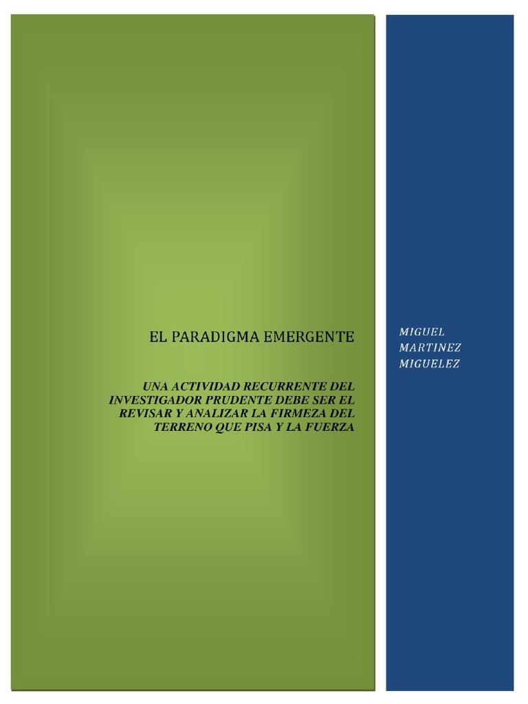 El Paradigma Emergente | PDF