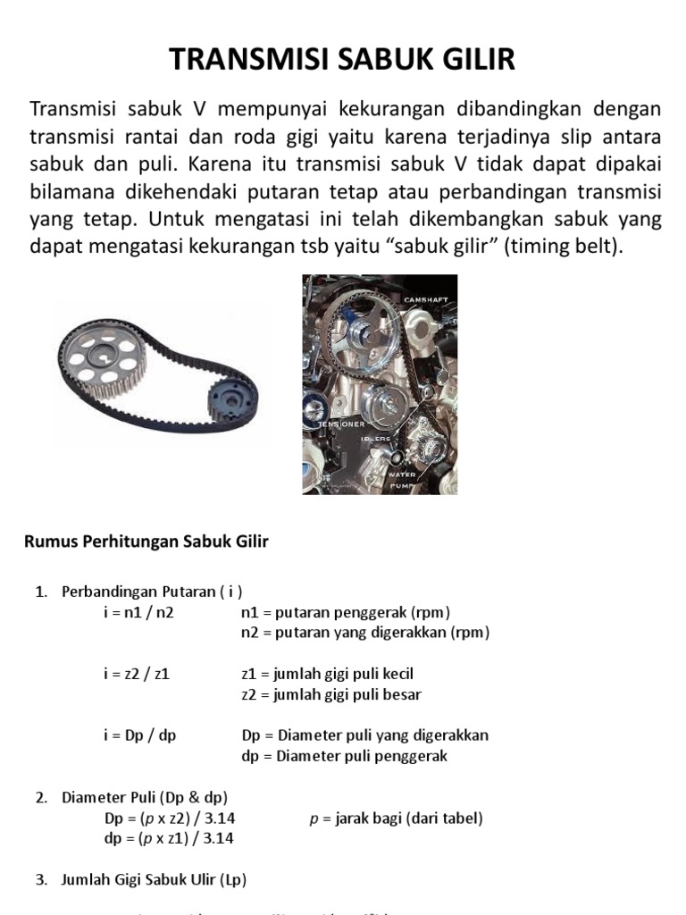 TM 8 Sabuk Gilir | PDF | Sains & Matematika | Teknologi & Rekayasa