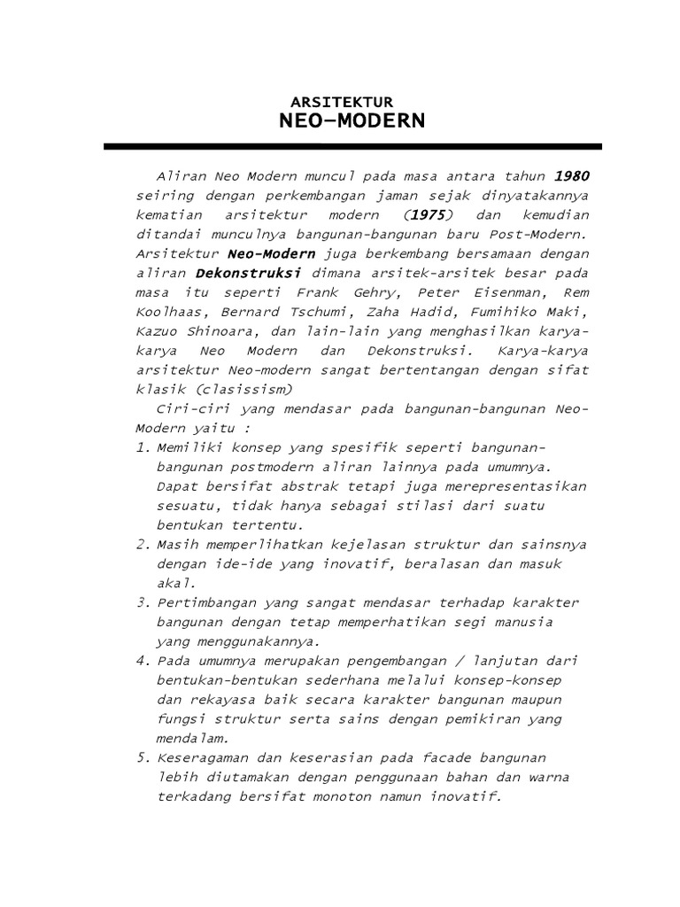 Neo Modern Pdf
