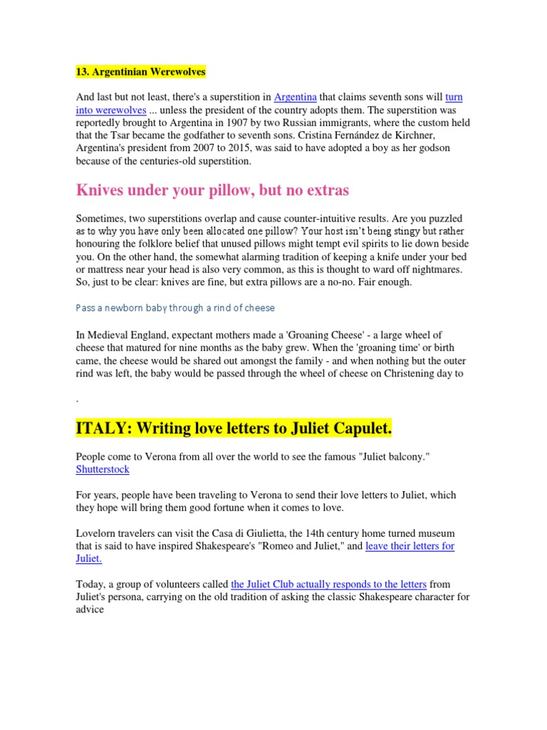 Knives Under Your Pillow, But No Extras: ITALY: Writing Love Letters To ...