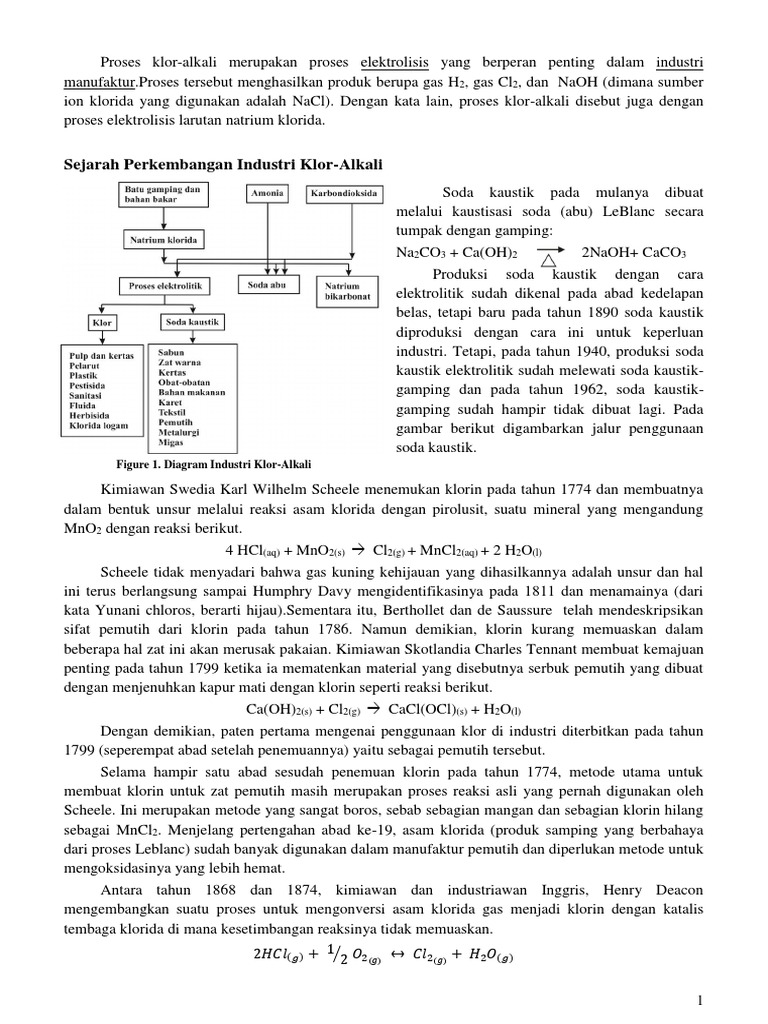 Proses Klor Alkali | PDF