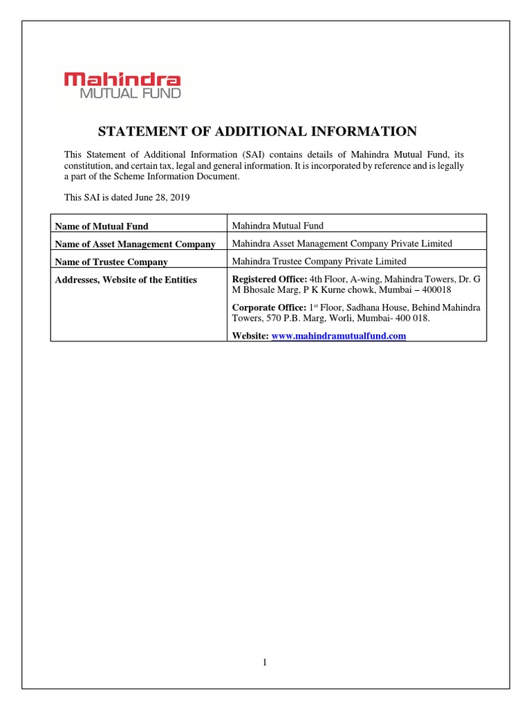 Mutual Fund | PDF | Financial Markets | Corporations