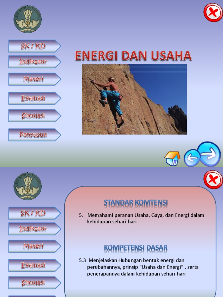 Energi, Usaha, dan Penerapannya Sehari-hari | PDF