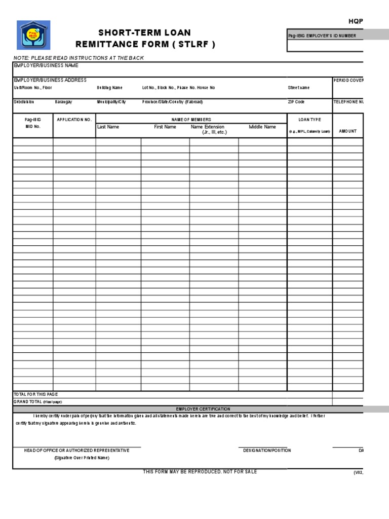 STLRF Form | Download Free PDF | Computing