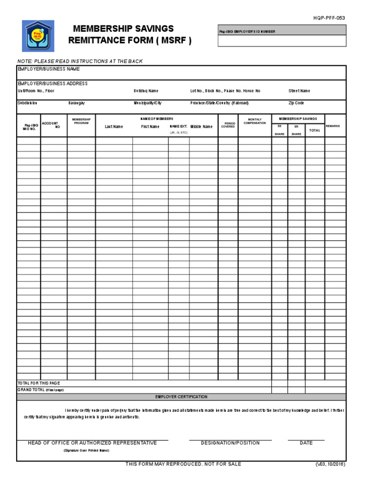 MSRF Form | PDF | Computing | Business