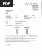 Calibration Certificate Sample | PDF | Calibration | Scientific Observation