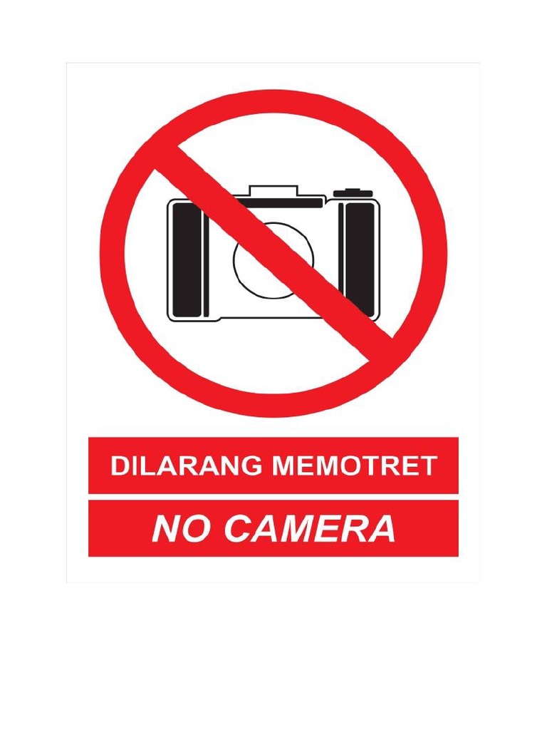 Poster - Dilarang Memotret | PDF