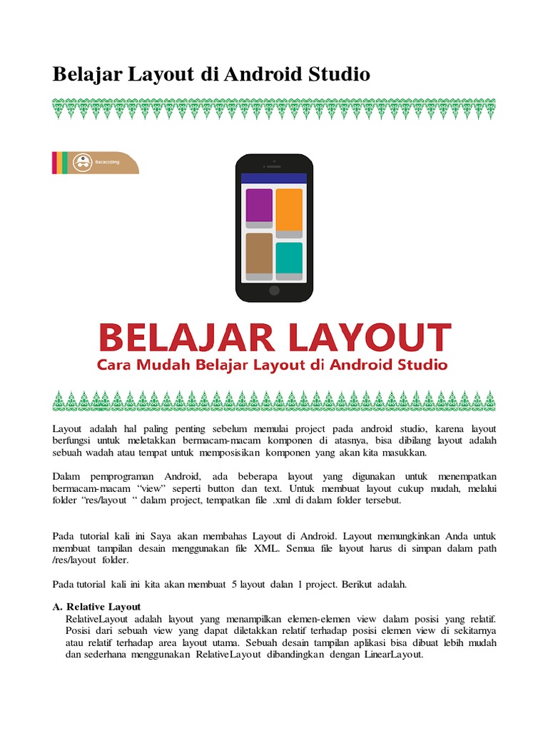 Layout Android Studio | PDF