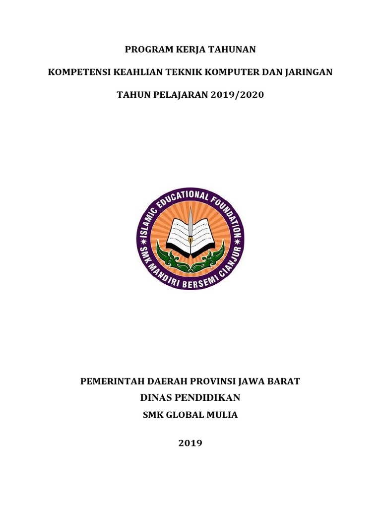 Program Kerja 2019 2020 TKJ | PDF
