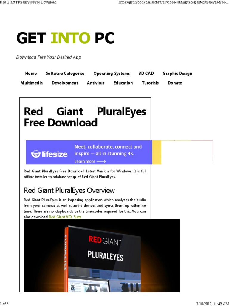 Get PC: Red Giant Pluraleyes | PDF | 64 Bit Computing | Mac Os