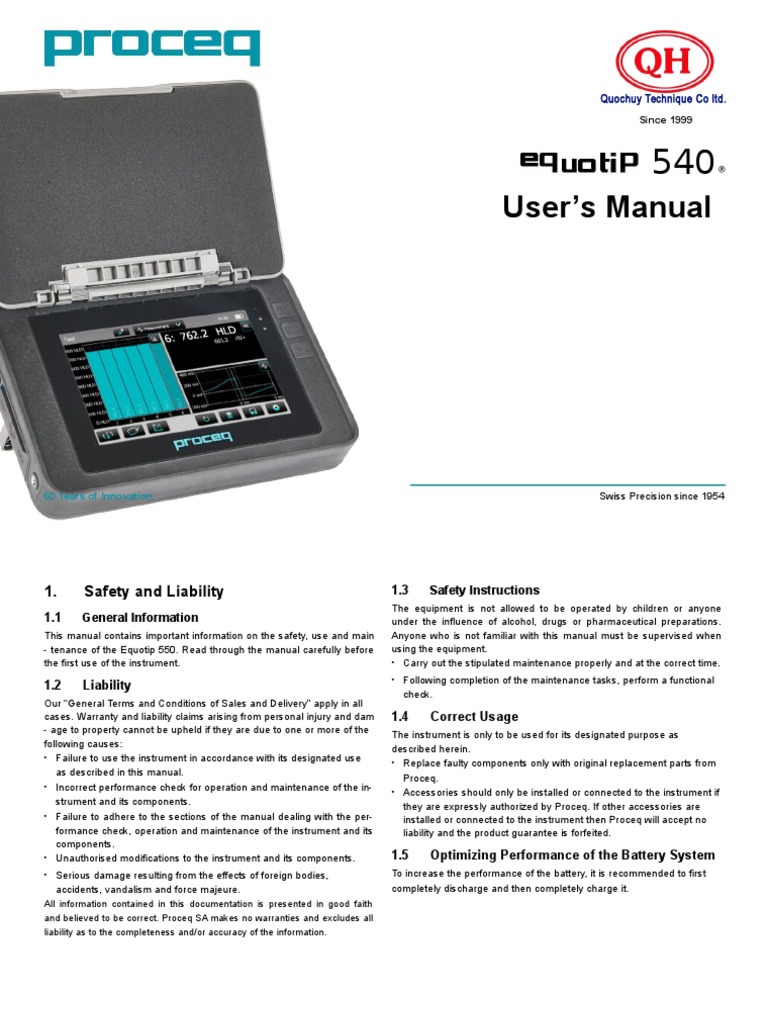 User's Manual Equotip 540 | PDF | Hardness | Computer File