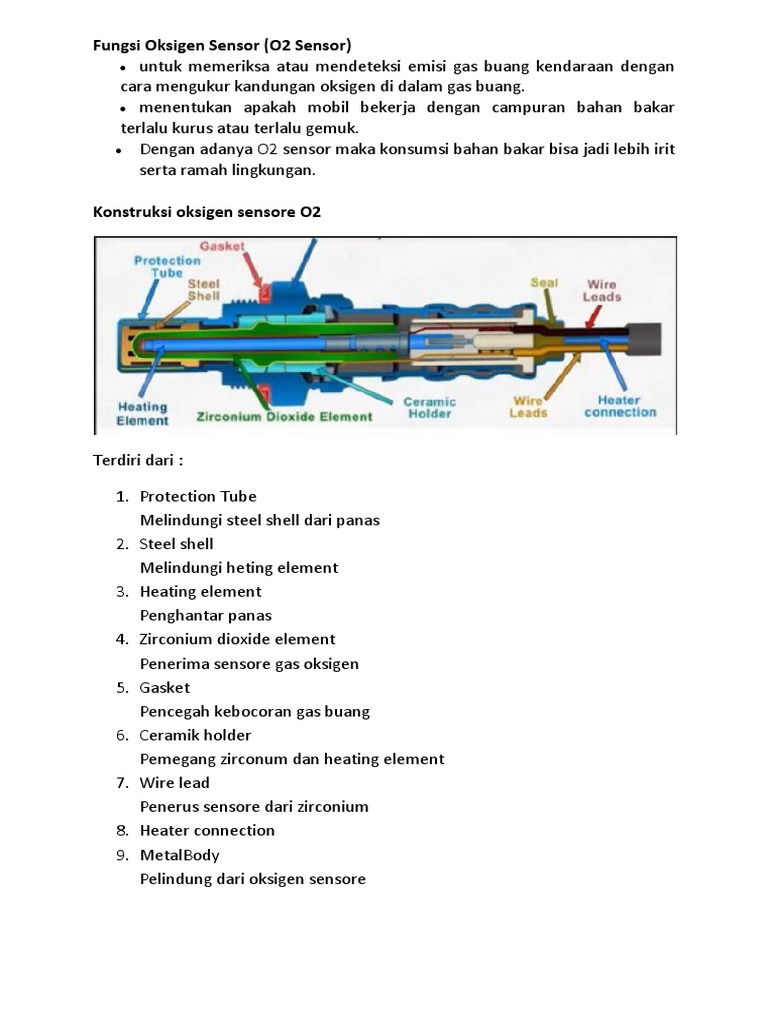 Fungsi Oksigen Sensor | PDF