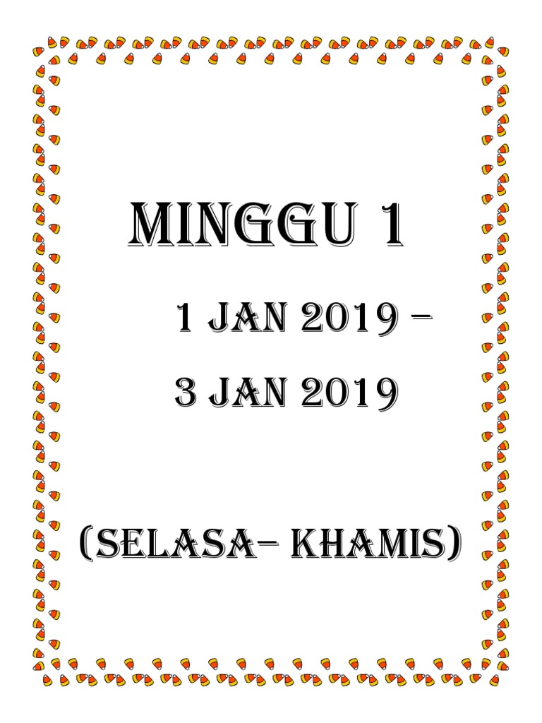 1 Cover Minggu 1 2019 | PDF