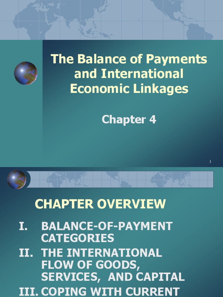 The Balance of Payments and International Economic Linkages | PDF ...