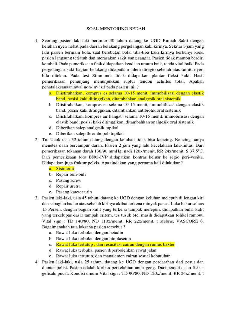 Soal Bedah | PDF