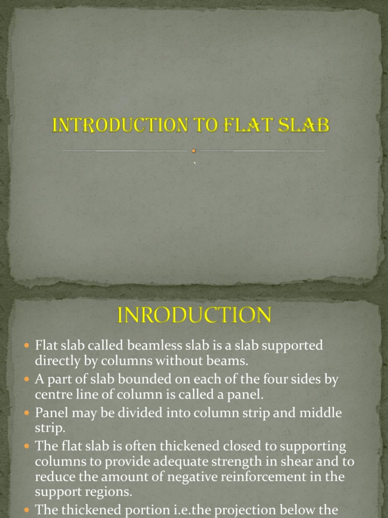 Flat Slab Design & Analysis Guide | PDF | Column | Wall