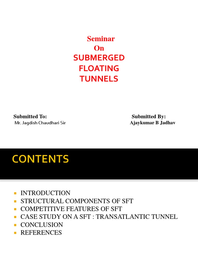 Submerged Floating Tunnels | PDF | Tunnel | Water