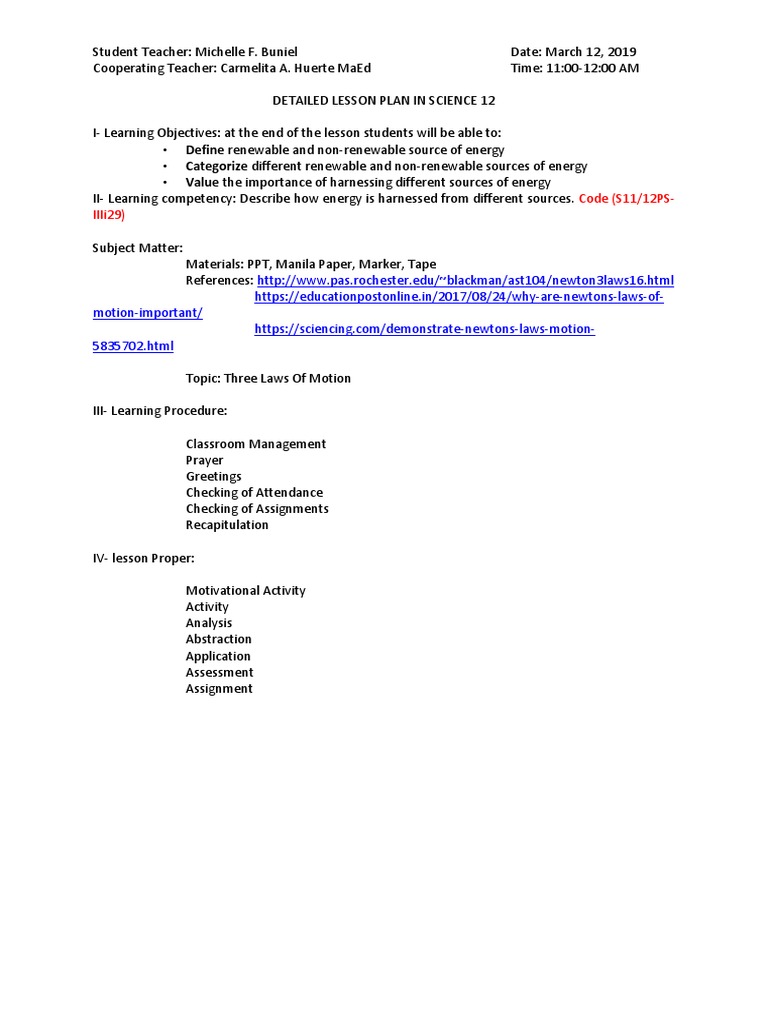 Code (S11/12Ps-Iiii29) : Motion-Important/ 5835702.Html | PDF | Fuels ...