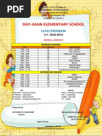 Sample-Class Program and Teachers Program | PDF | Educational ...