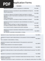 Indian Medical Device Forms | PDF | Medical Device | Health Sciences