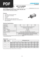 Janatics A27/A28 Air Cylinder Catalogue | PDF | Switch | Mechanical ...