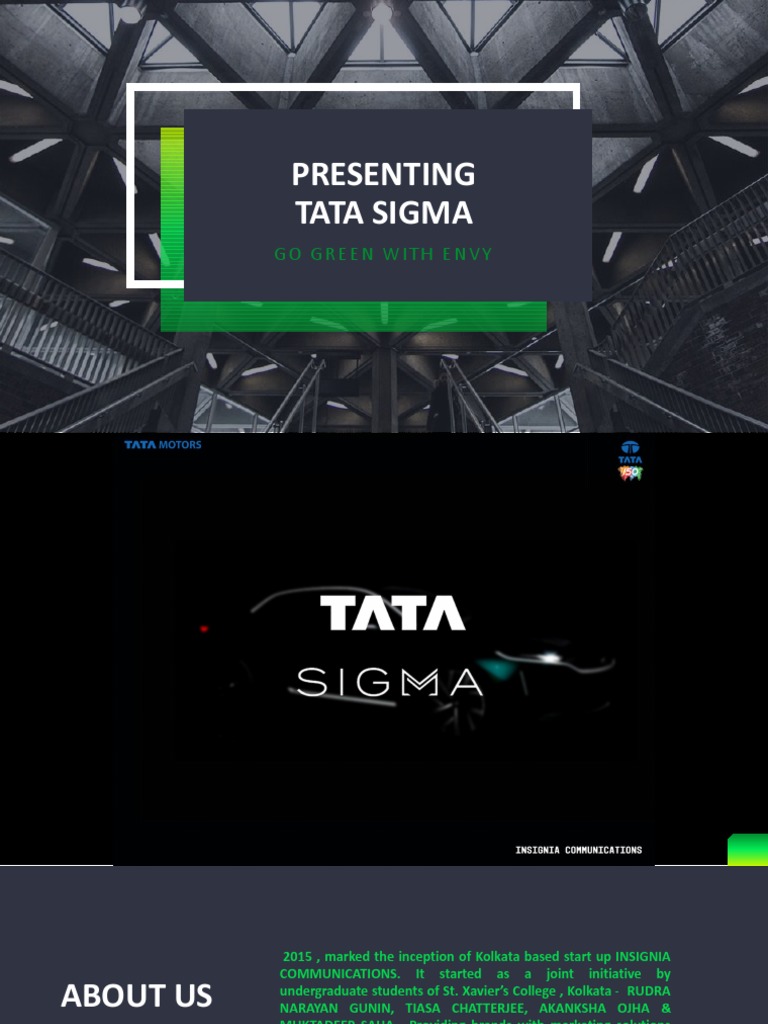 Presenting Tata Sigma: Go Green With Envy | PDF | Billboard | Advertising
