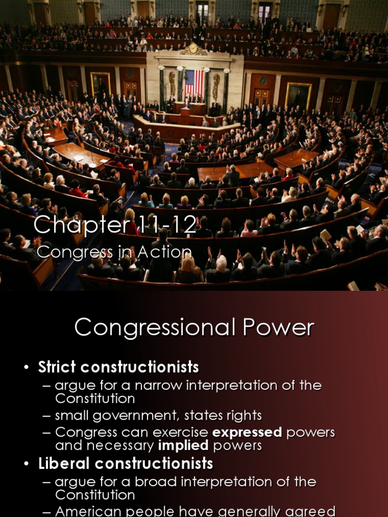 Ch.11-12 Congress in Action STUDENT NOTES | PDF | United States House ...
