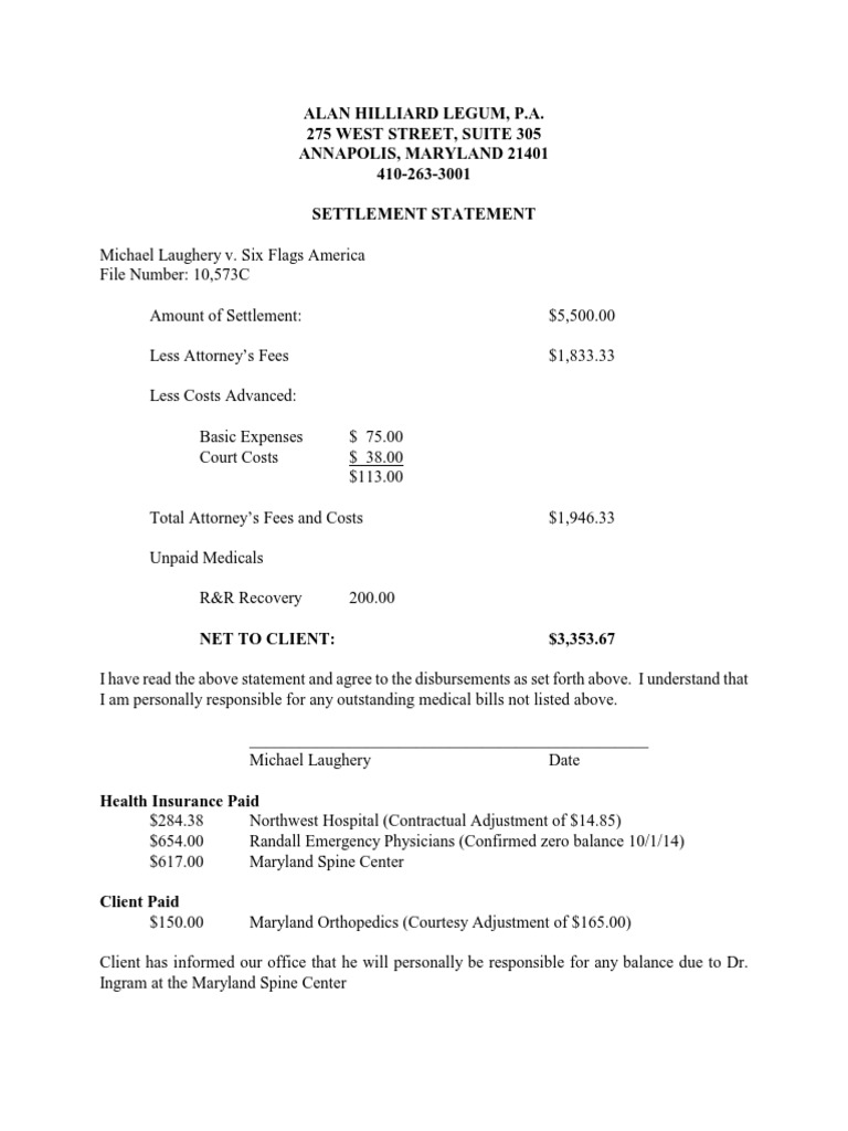 Alan Hilliard Legum, P.A. 275 West Street, Suite 305 Annapolis ...